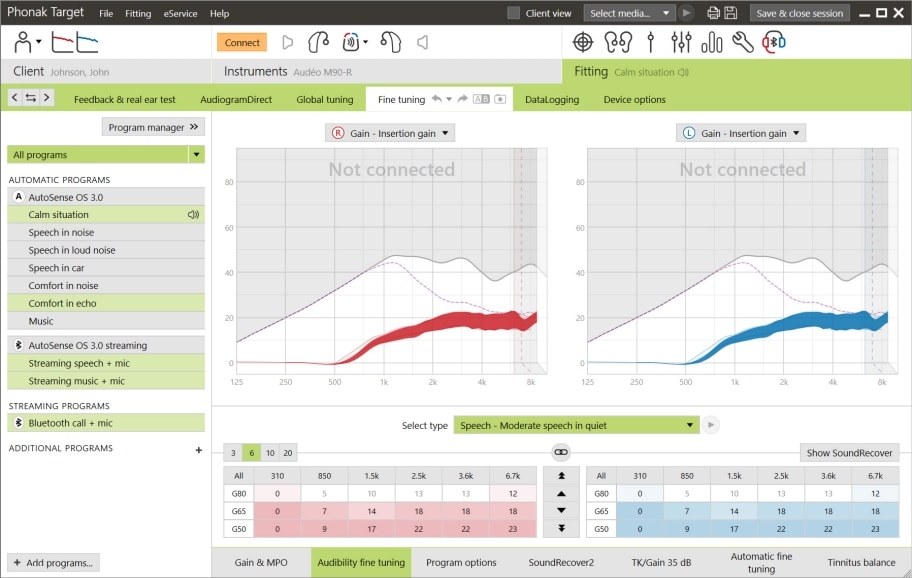 Funciones de Phonak Target | PhonakPro