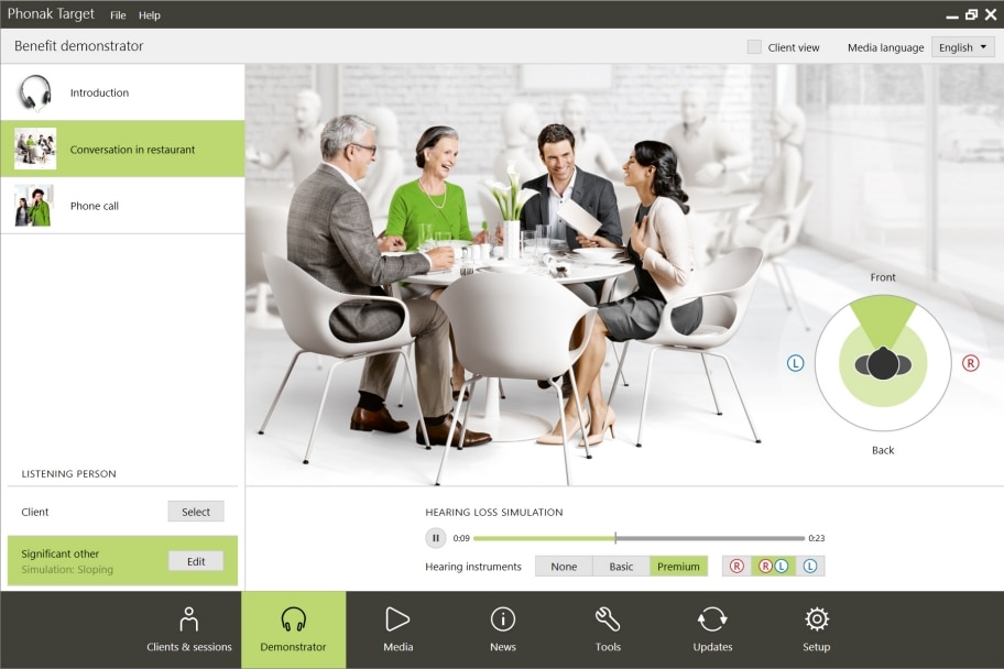 Funciones de Phonak Target | PhonakPro